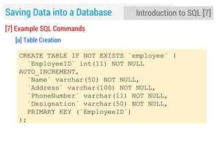 Lecture 5: Storage: Saving Data Database, Files & Preferences | PPT