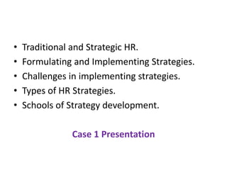 Strategic Human Resource Management Lecture 5 | PPTX