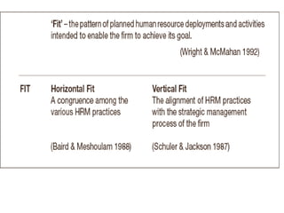 Strategic Human Resource Management Lecture 5 | PPTX