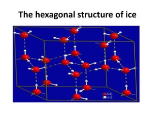 lecture 5 Structure and properties of water.pptx | Chemistry | Science