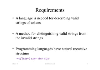 Lecture5 syntax analysis_1 | PPT