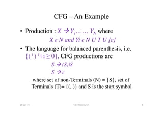 Lecture5 syntax analysis_1 | PPT