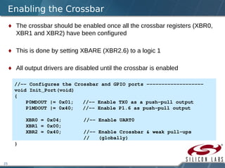 Lecture 5 (system clock crossbar and gpio) rv012 | PDF