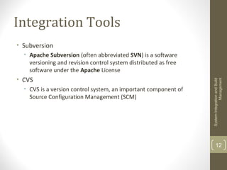 System Integration & Build Management | PPT