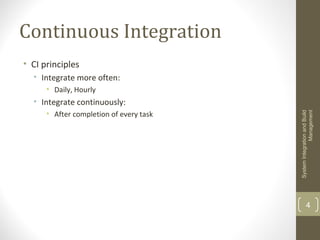 System Integration & Build Management | PPT