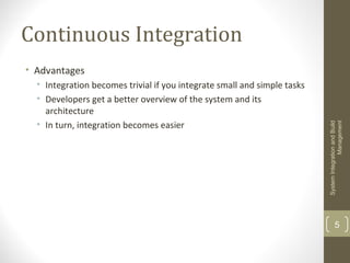 System Integration & Build Management | PPT