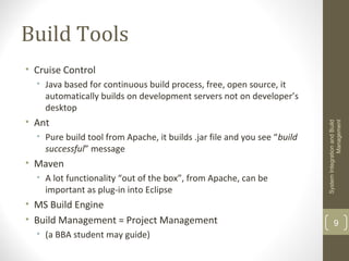 System Integration & Build Management | PPT
