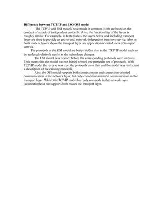 Lecture5 tcpip | DOC | Internet | Computing