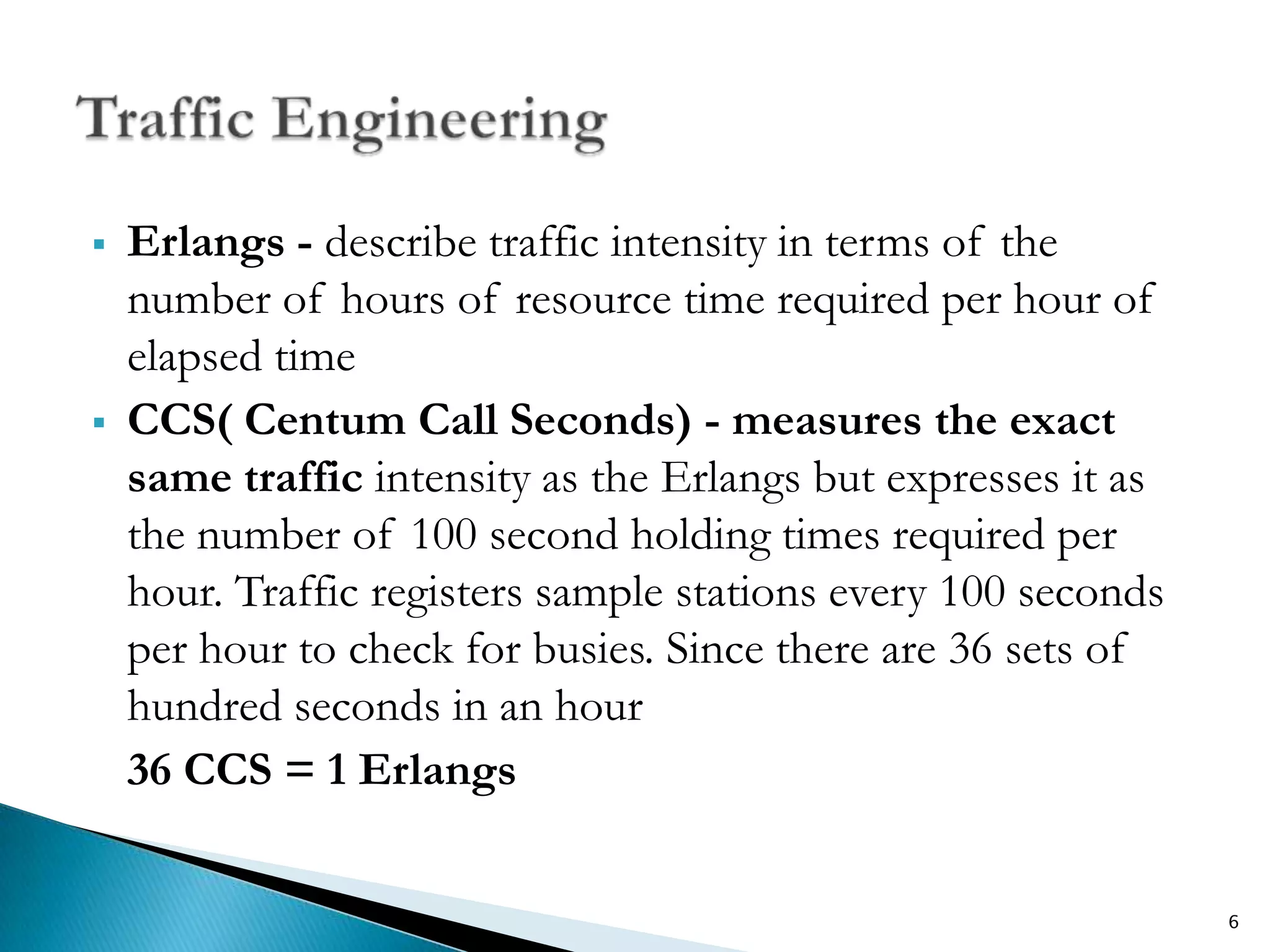 Lecture5 teletraffic | PPTX