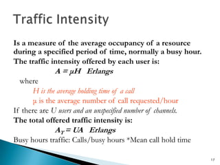 Lecture5 teletraffic | PPTX