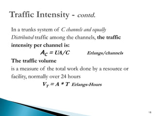 Lecture5 teletraffic | PPTX