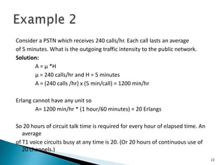 Lecture5 teletraffic | PPTX