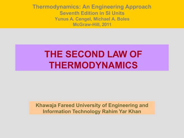 the second law of thermodynamics | PPT
