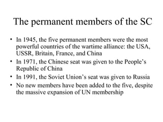 Lecture 5 the_united_nations | PPT