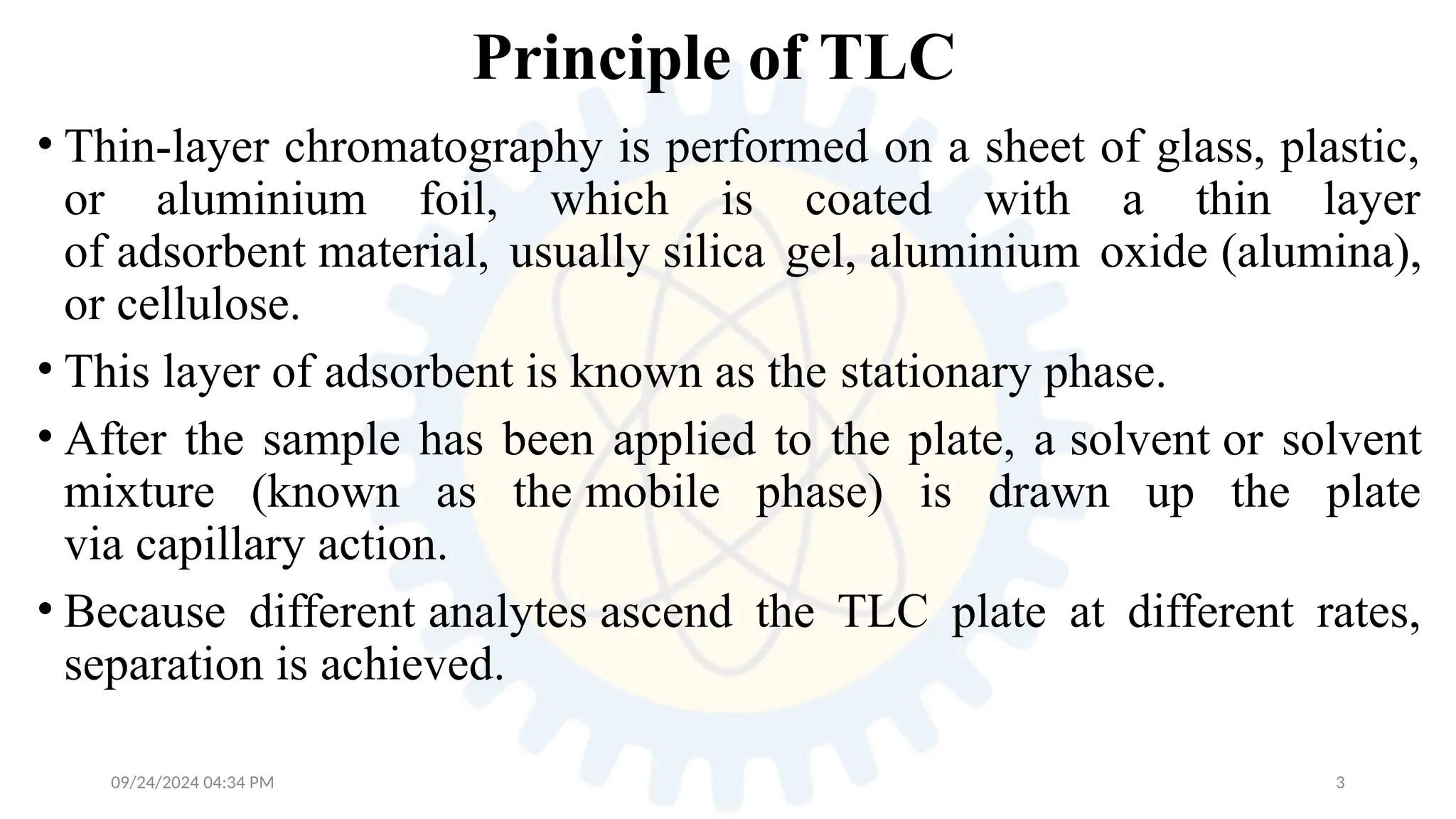 LECTURE5 TLC.pptx thin layer chromatography | PPTX