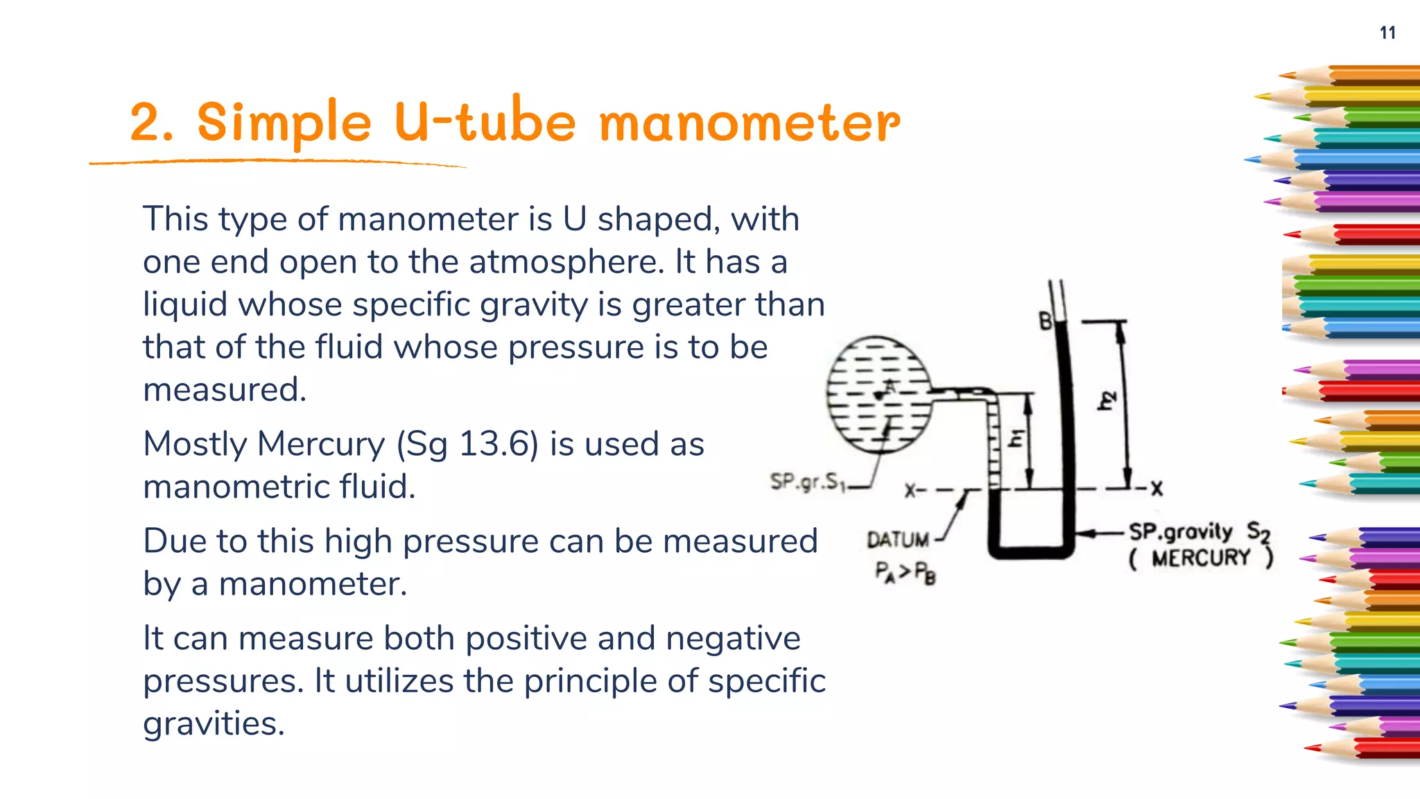 2. Pressure Measurement | Hydraulics | Fluid Mechanics | Civil ...