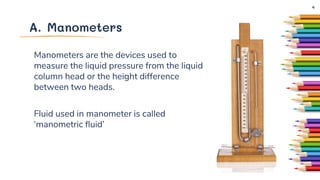 2. Pressure Measurement | Hydraulics | Fluid Mechanics | Civil Engineering | Diploma | PPTX