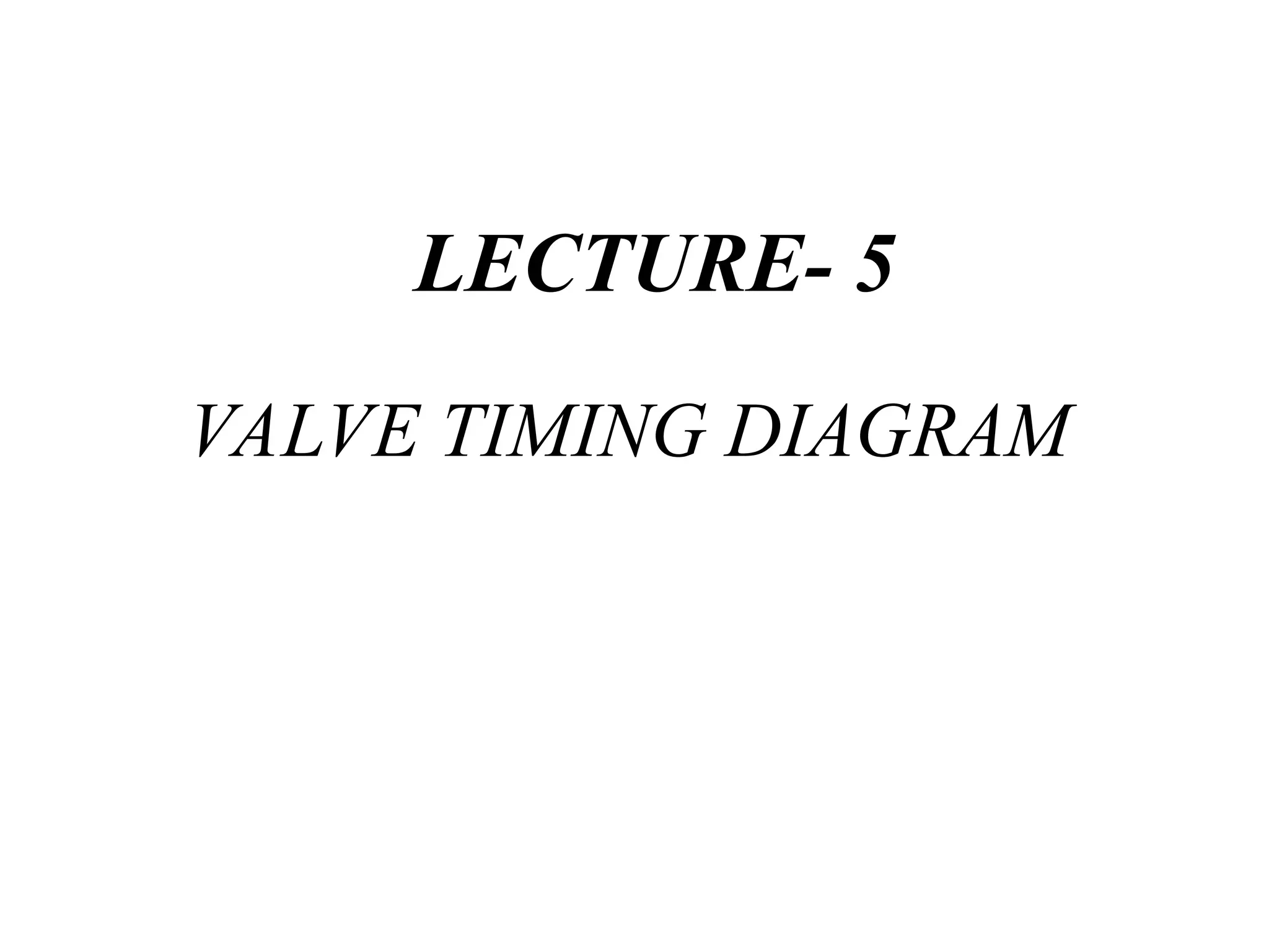 Lecture 5 Valve Timing Diagram presentation | PPT