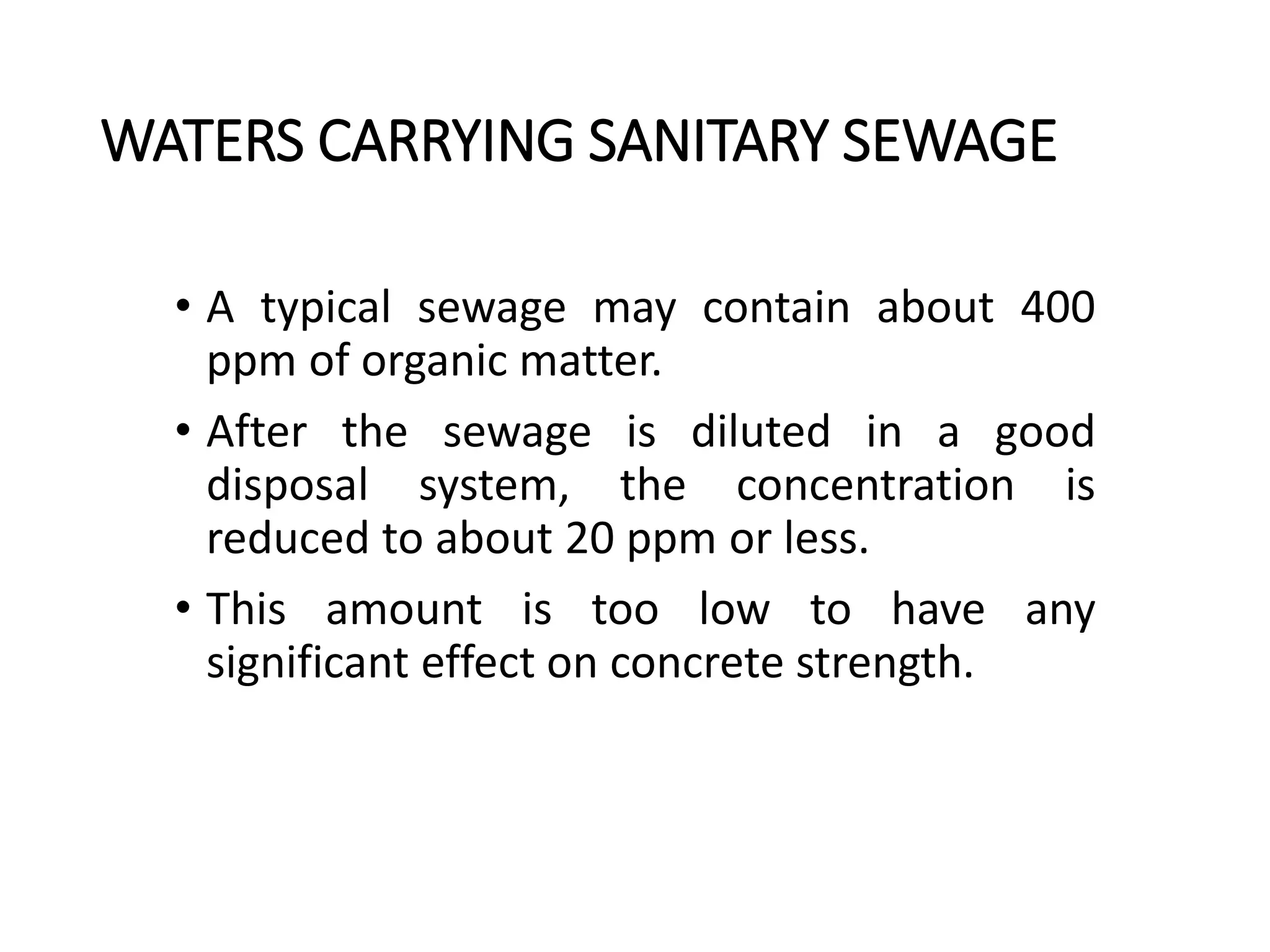 Lecture 5. Mixing water for Concrete ppt | PPTX