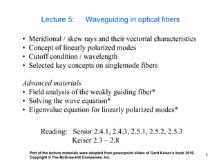 waveguiding in optical fibers | PDF
