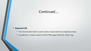 Web Development - Lecture 5 | PPT