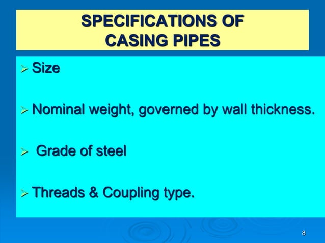 Lecture 5 Well Tubulars Casing String 2015.ppt