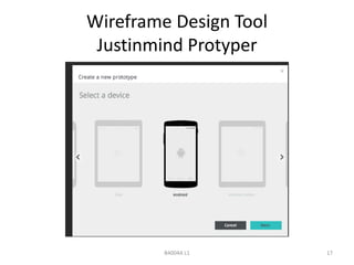 Lecture 5 wireframes_and_ux_principles | PPT