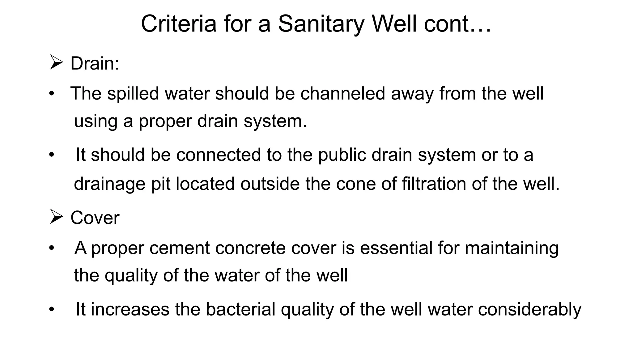 Sanitary Well | PDF