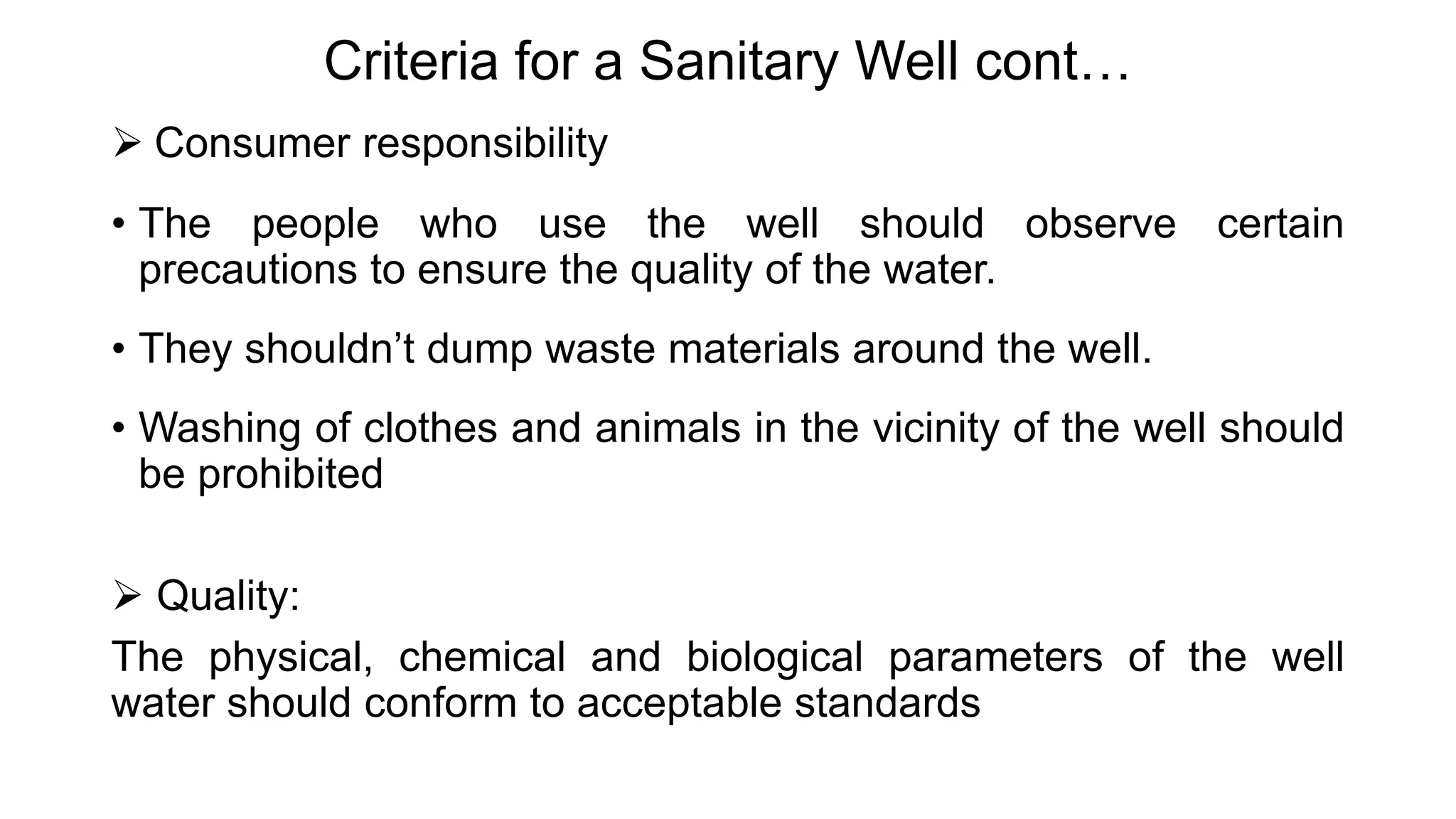 Sanitary Well | PDF
