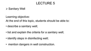 Sanitary Well | PDF