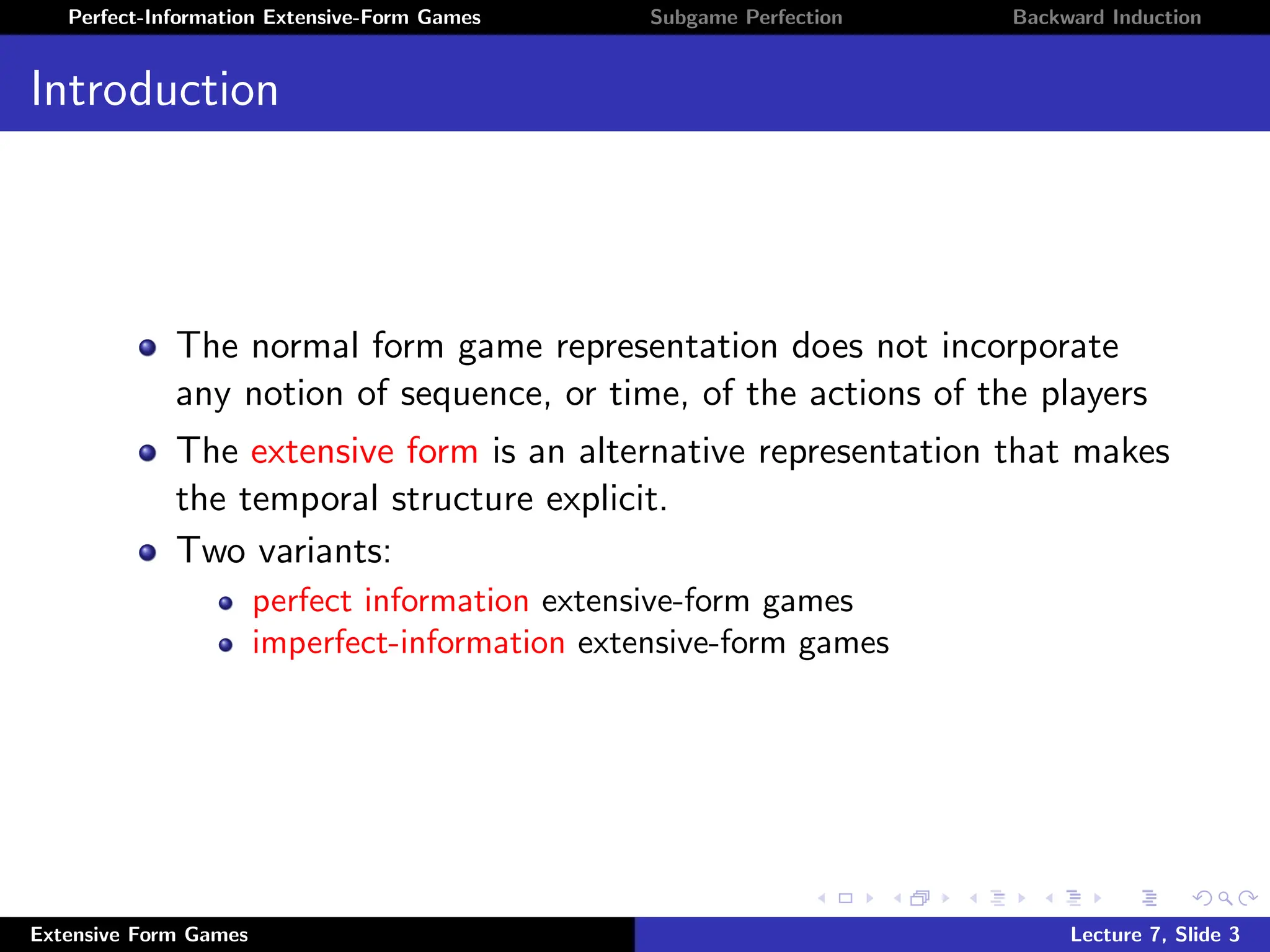 Lecture 6-1. normal and extensive form of game theory | PDF