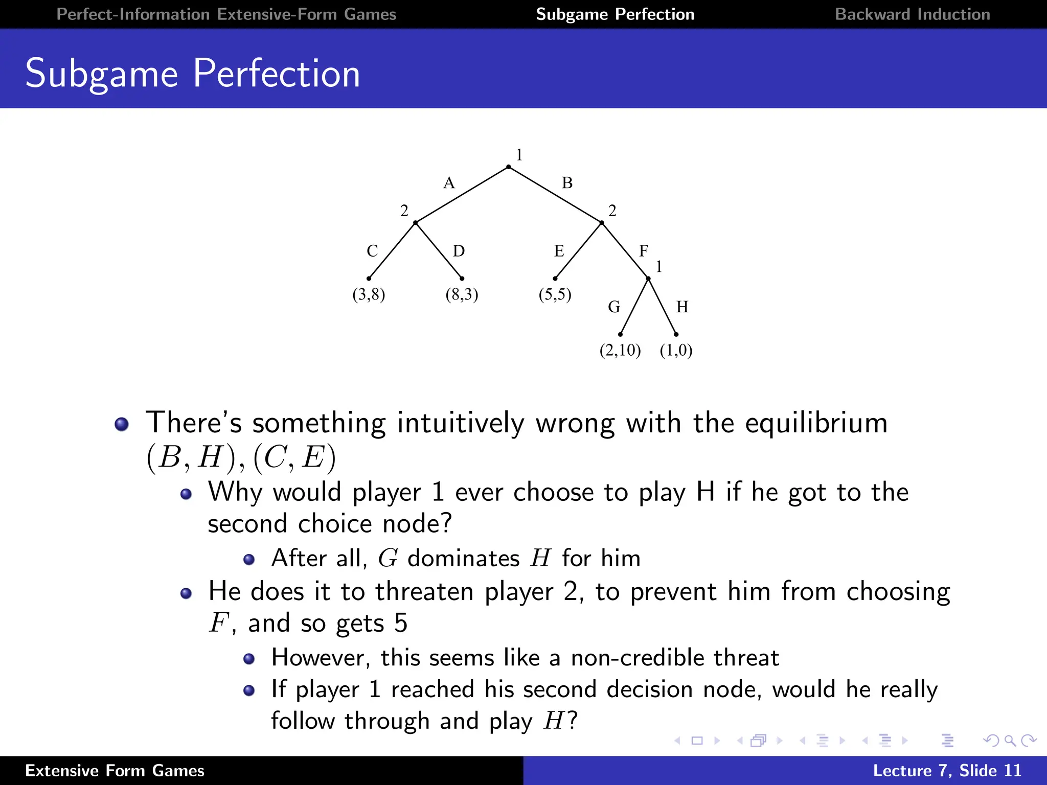Lecture 6-1. normal and extensive form of game theory | PDF