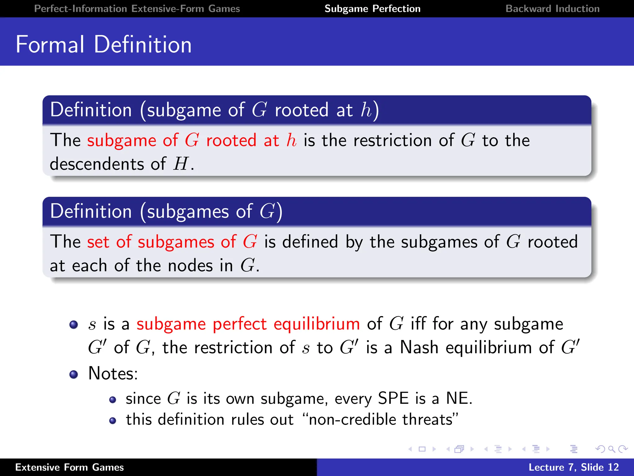 Lecture 6-1. normal and extensive form of game theory | PDF
