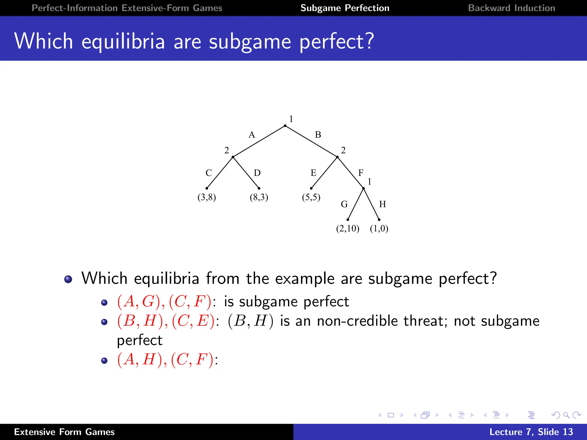 Lecture 6-1. normal and extensive form of game theory | PDF