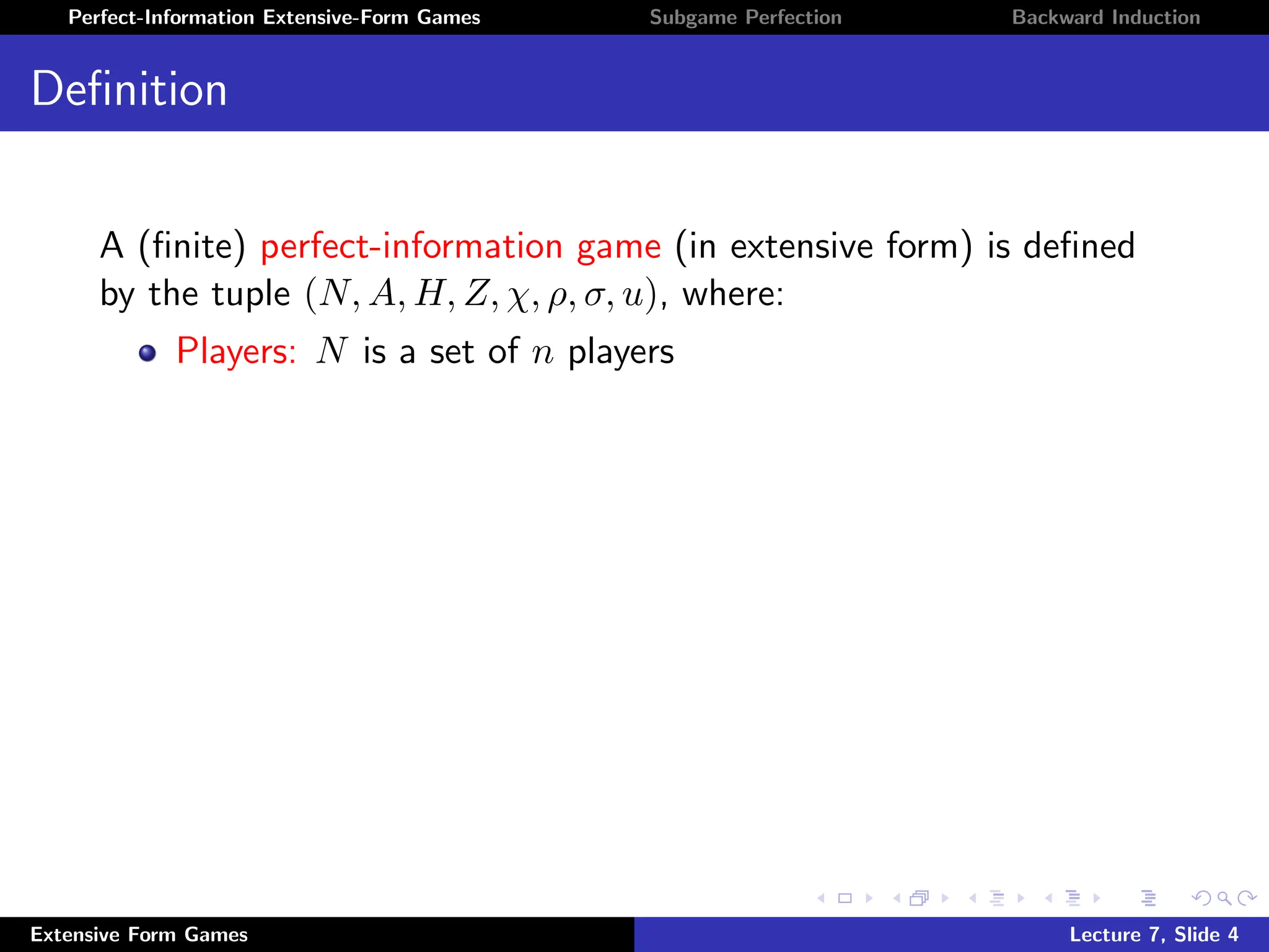 Lecture 6-1. normal and extensive form of game theory | PDF