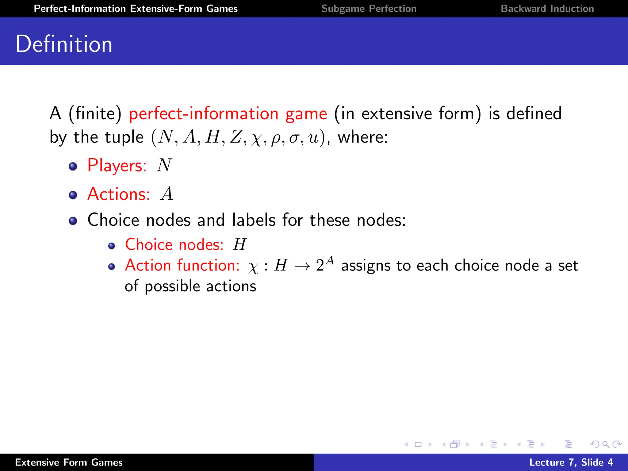 Lecture 6-1. normal and extensive form of game theory | PDF