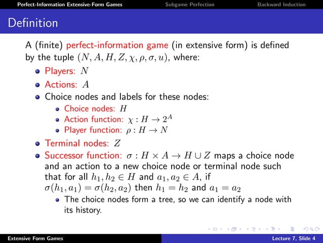 Lecture 6-1. normal and extensive form of game theory | PDF | Board ...