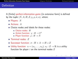 Lecture 6-1. normal and extensive form of game theory | PDF