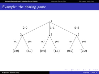 Lecture 6-1. normal and extensive form of game theory | PDF