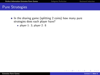 Lecture 6-1. normal and extensive form of game theory | PDF