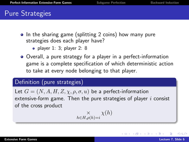 Lecture 6-1. normal and extensive form of game theory | PDF | Board Games and Puzzles | Games ...