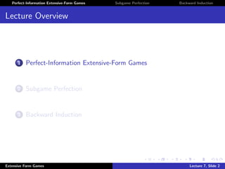 Lecture 6-1. normal and extensive form of game theory | PDF