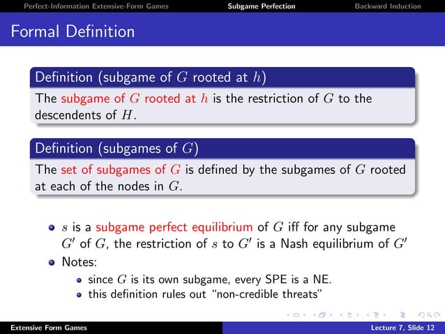 Lecture 6-1. normal and extensive form of game theory | PDF | Board Games and Puzzles | Games ...