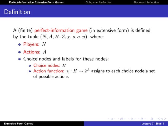 Lecture 6-1. normal and extensive form of game theory | PDF | Board ...