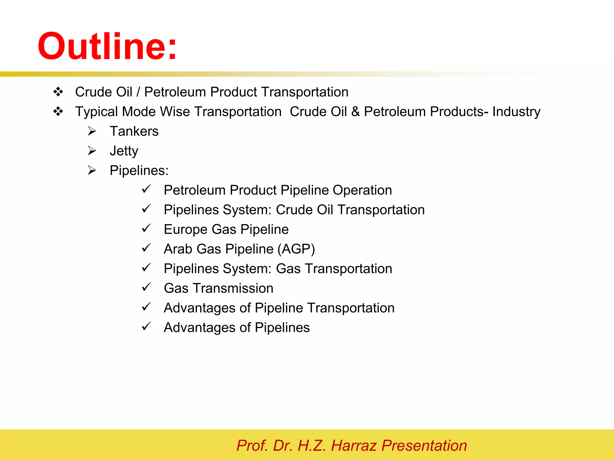 Crude Oil and natural Gas Product Transportation | PDF