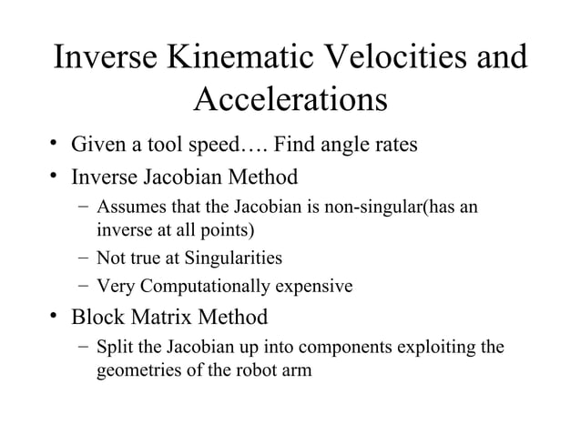 Robotics: Cartesian Trajectory Planning | PPT | Physics | Science