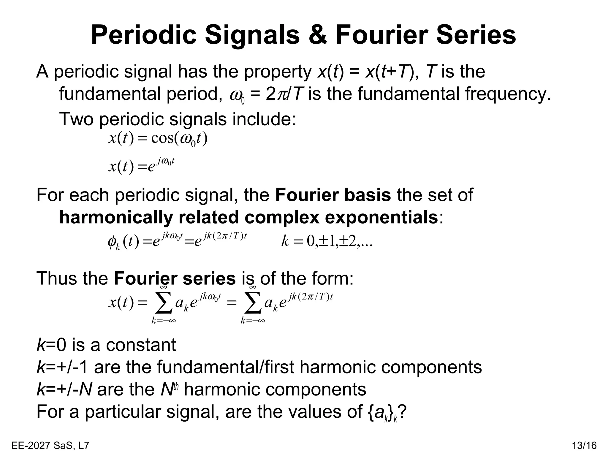 Lecture6 Signal and Systems | PPT