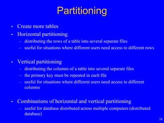 Physical database design(database) | PPTX