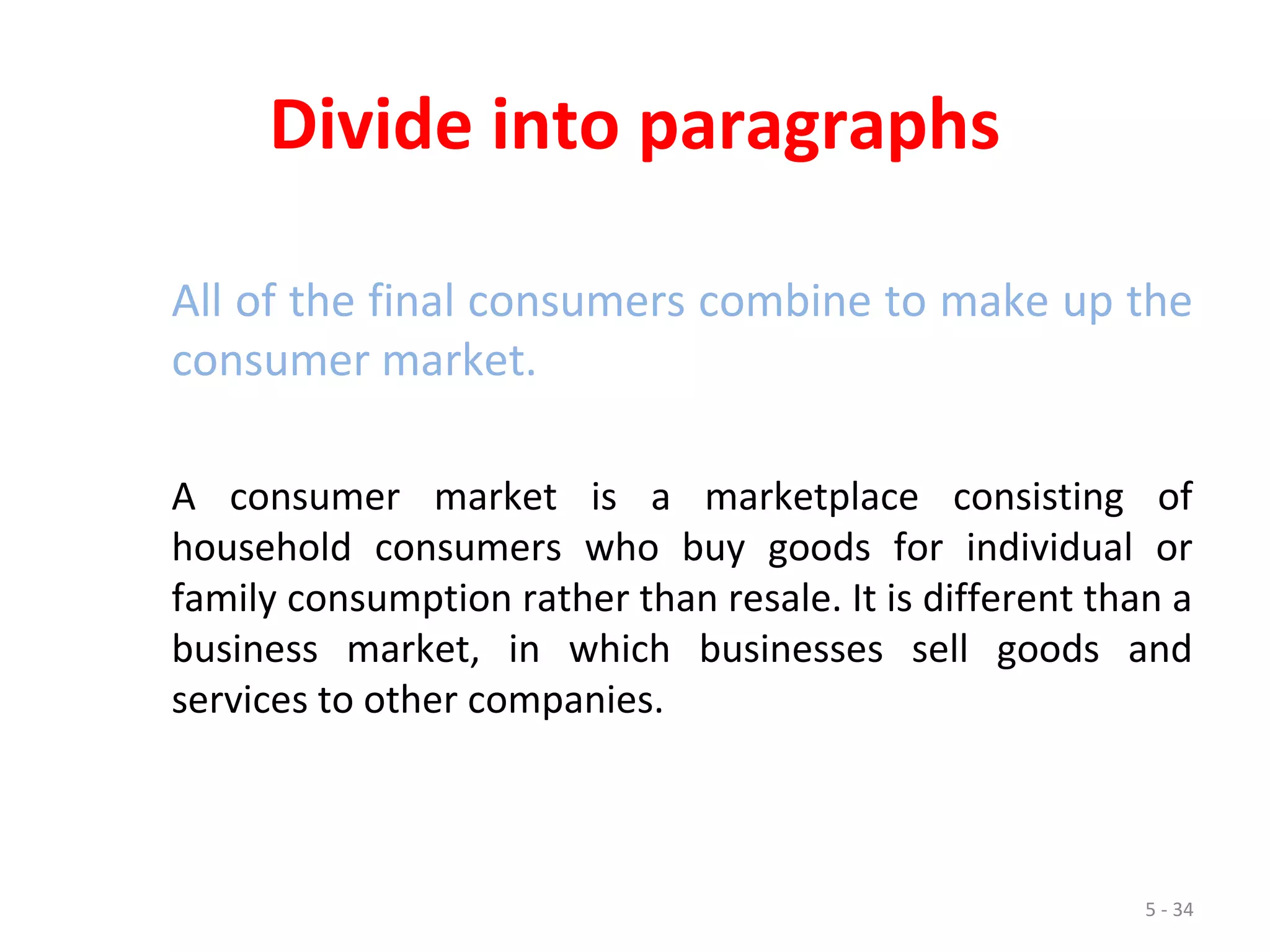 Consumer market | PPT