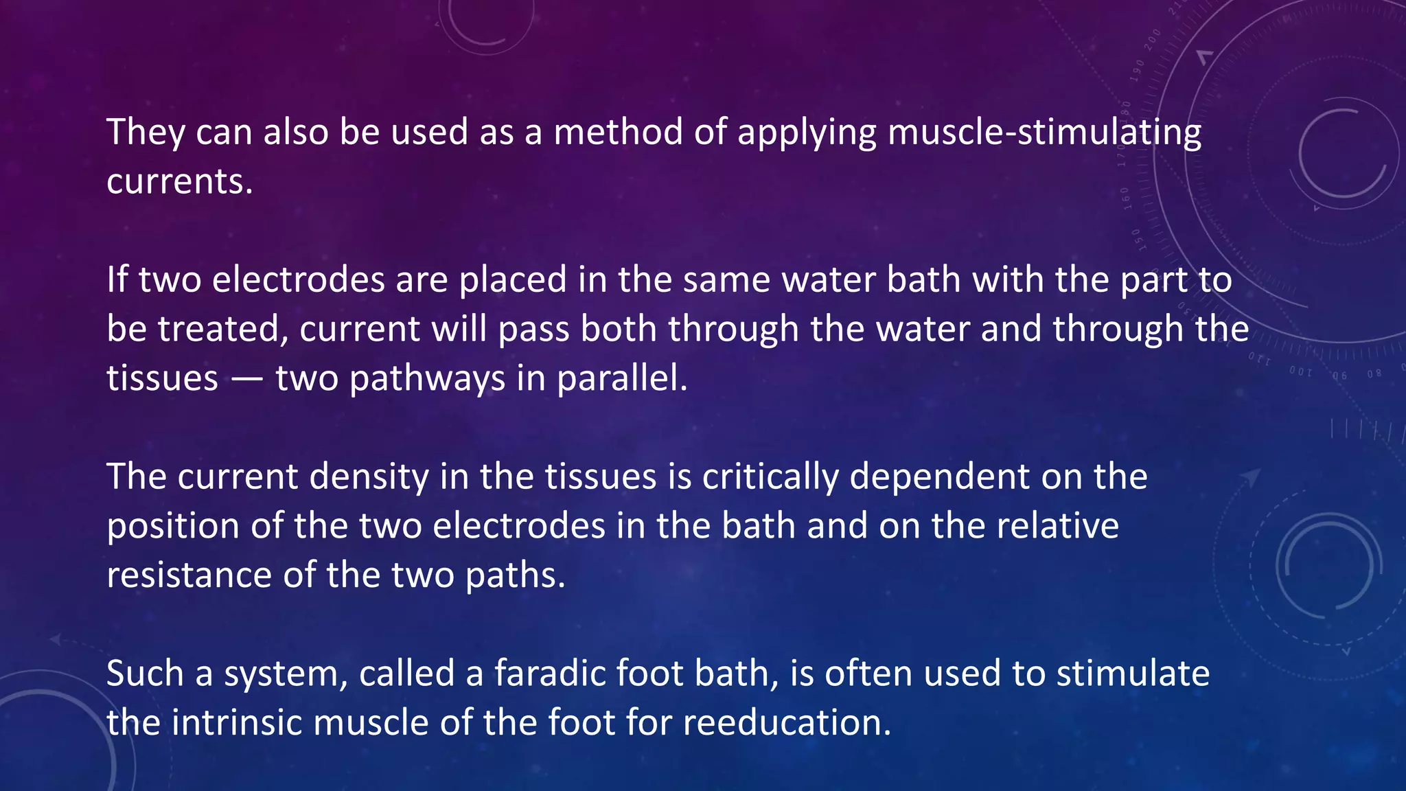 Principles of Application Low frequency currents | PPTX